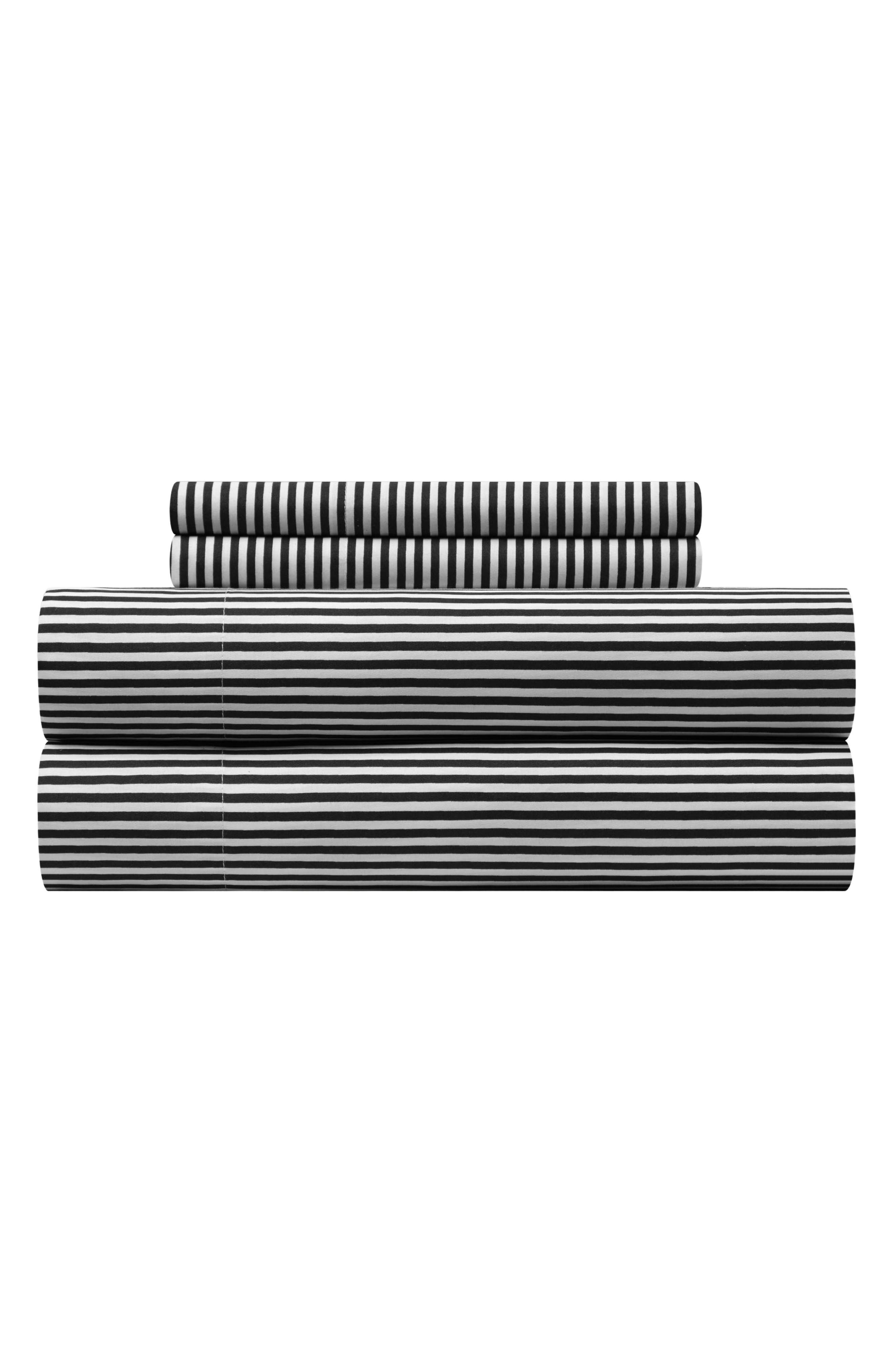CHIC Brooke Laid Back Two-Tone Stripe 4-Piece Sheet Set - King Size ...