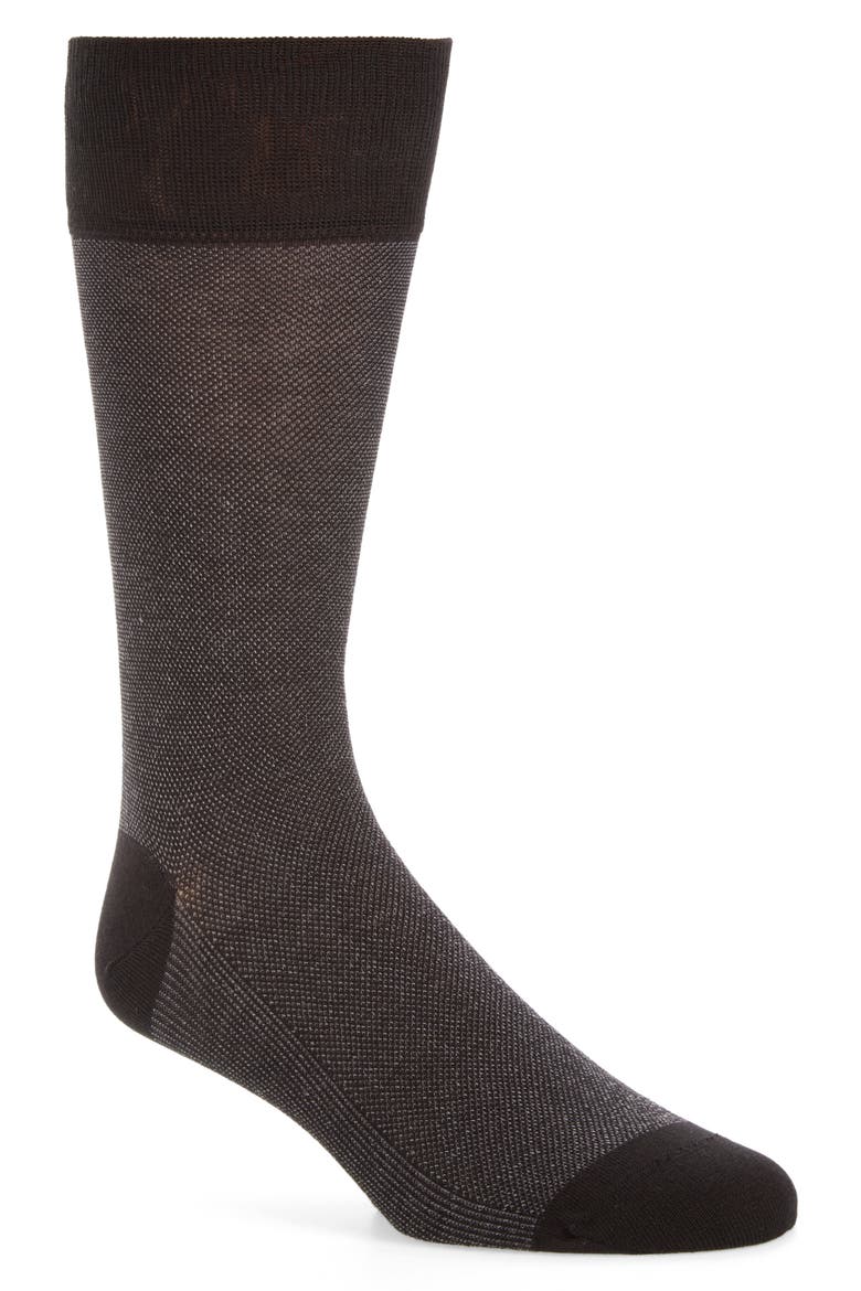 Piqué Texture Crew Socks (Men) | Nordstrom