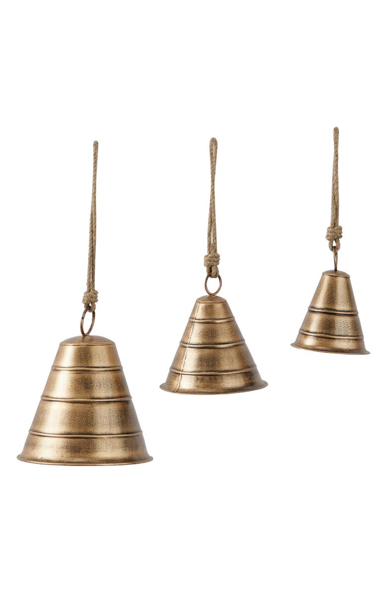 GINGER BIRCH STUDIO Brass Metal Meditation Decorative Cow Bell with ...