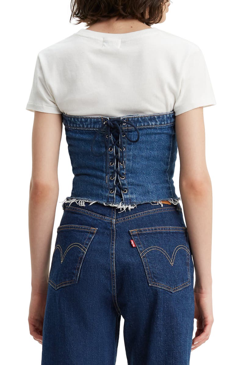 Levi's® Lace-Up Denim Corset | Nordstrom