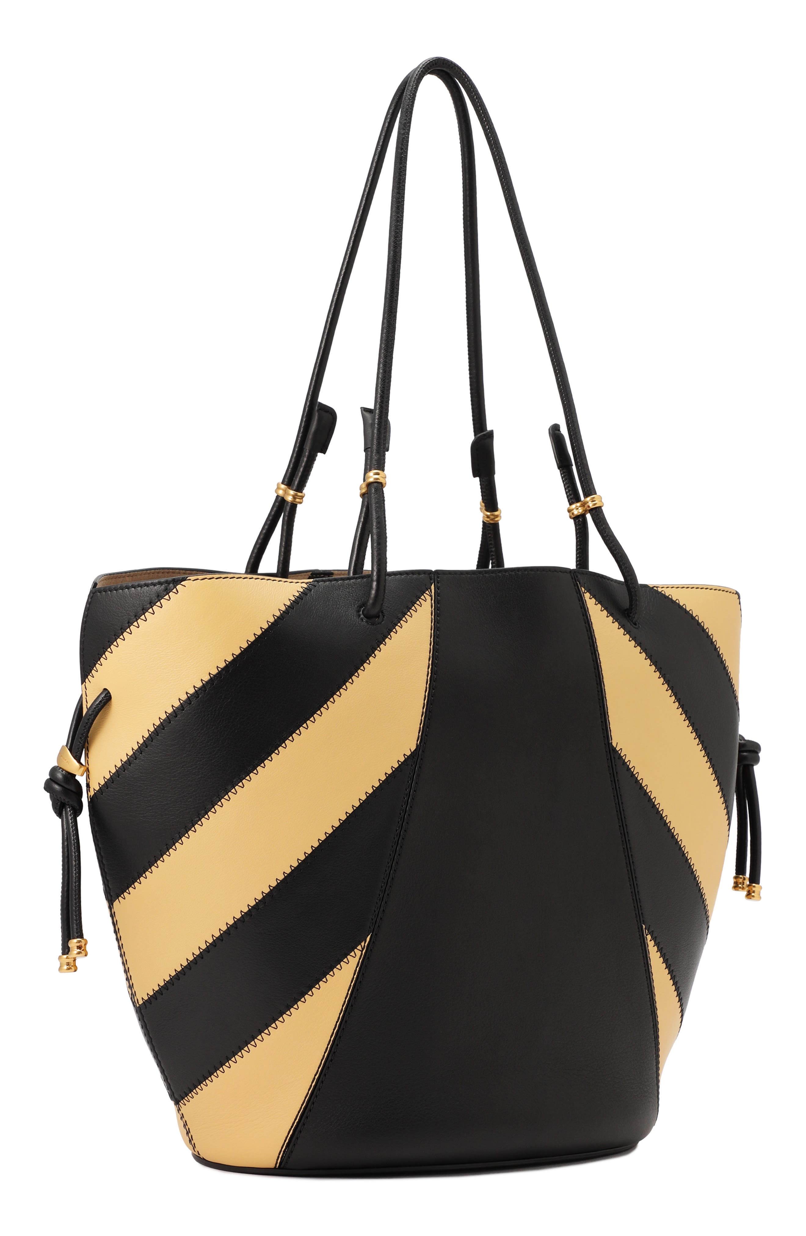 Tory Burch Spaghetti Strap Stripe Leather Tote | Nordstromrack