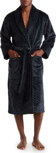 Daniel Buchler Plush Herringbone Fleece Robe | Nordstromrack
