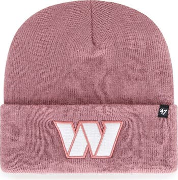 '47 Women's '47 Pink Washington Commanders Haymaker Cuffed Knit Hat ...