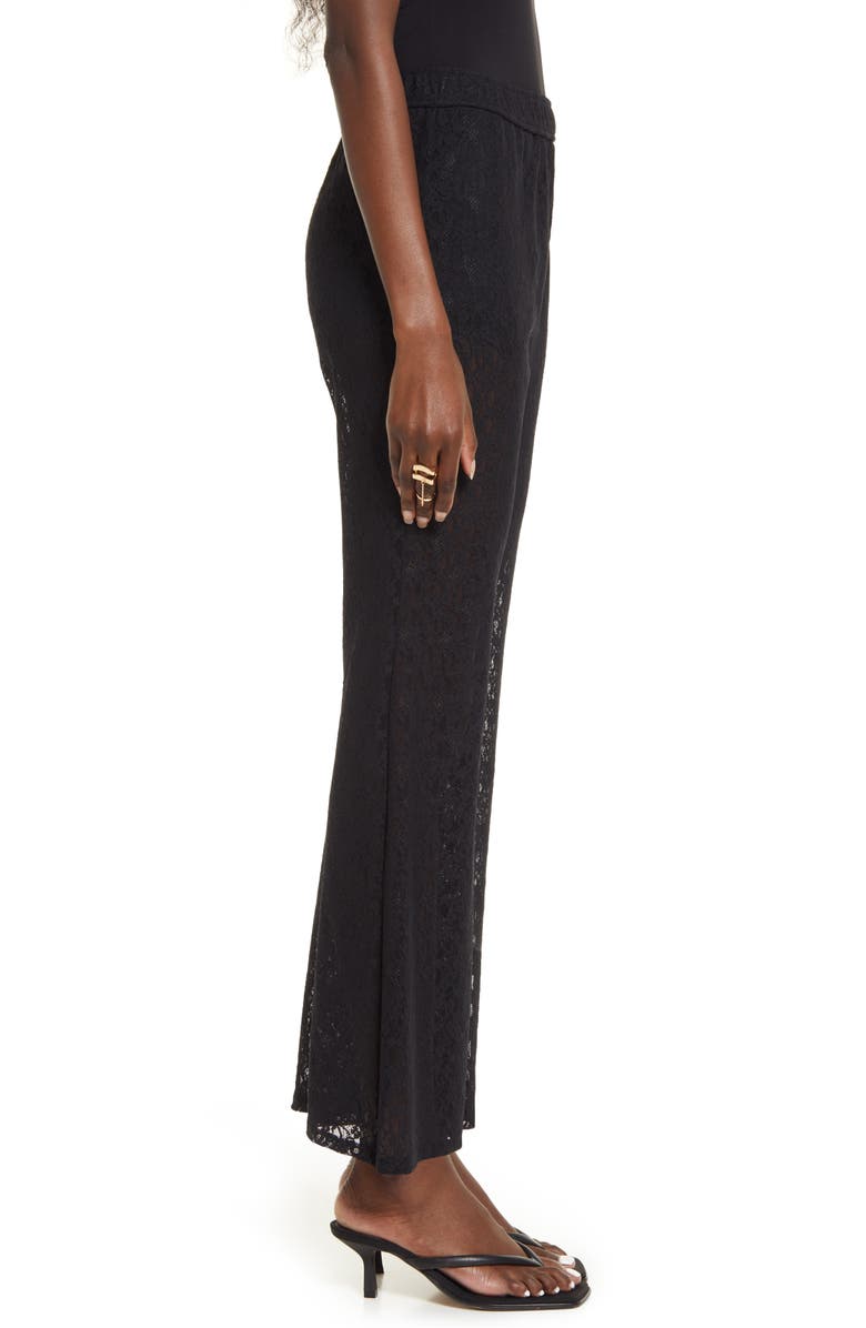 Open Edit Lace Semisheer Wide Leg Pants | Nordstromrack