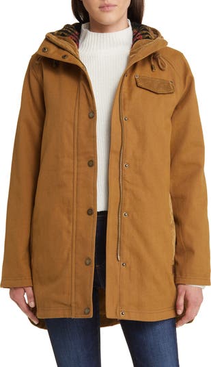 Pendleton Maria Corduroy Trim Canvas Parka | Nordstrom