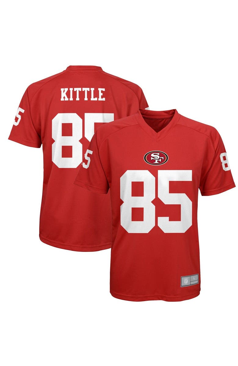 Outerstuff Youth George Kittle Scarlet San Francisco 49ers Performance ...