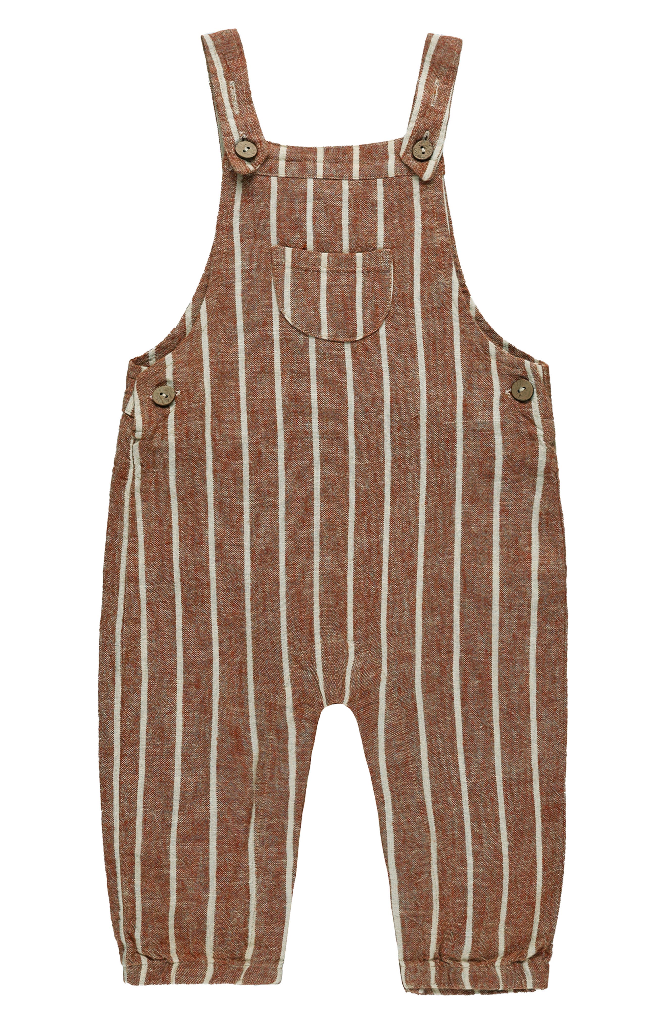 Rylee + Cru Cedar Pinstripe Overalls | Nordstromrack