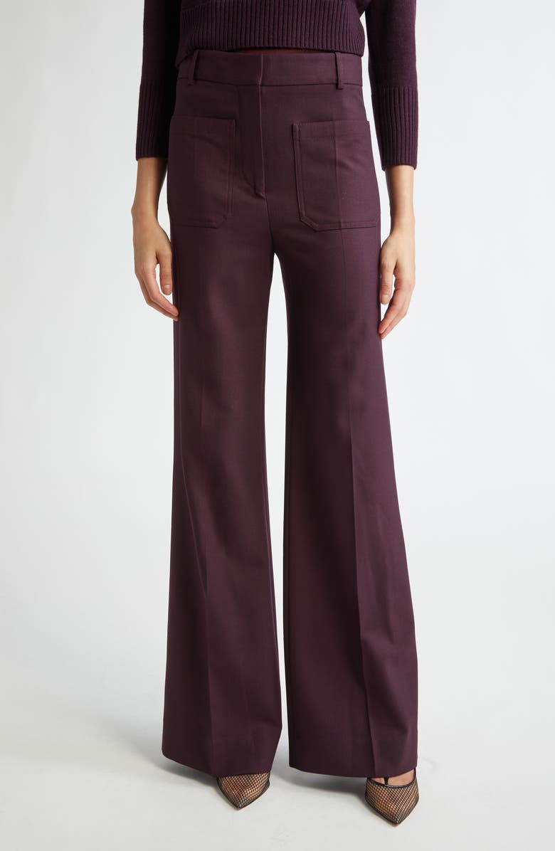 Victoria Beckham Alina High Wasit Wide Leg Trousers | Nordstrom