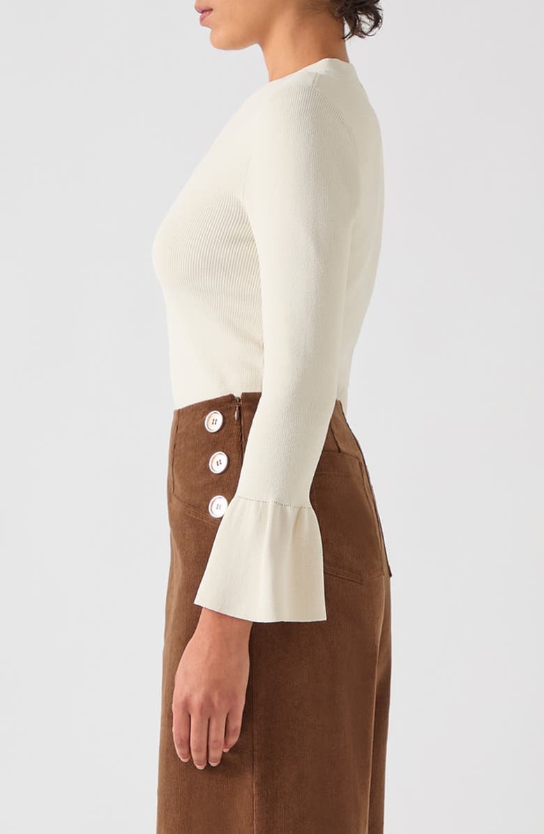 LK Bennett Tabitha Ruffle Sleeve Shirt | Nordstromrack