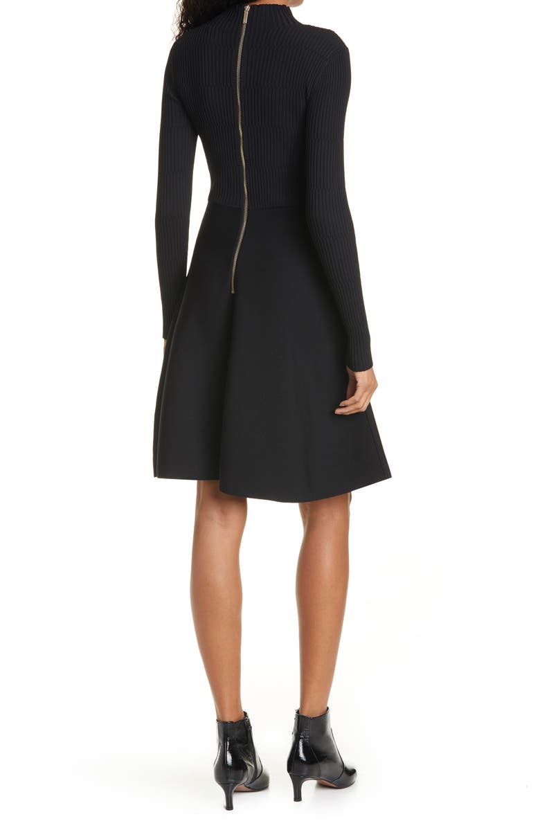 Ted Baker London Button Detail Long Sleeve Skater Dress | Nordstromrack