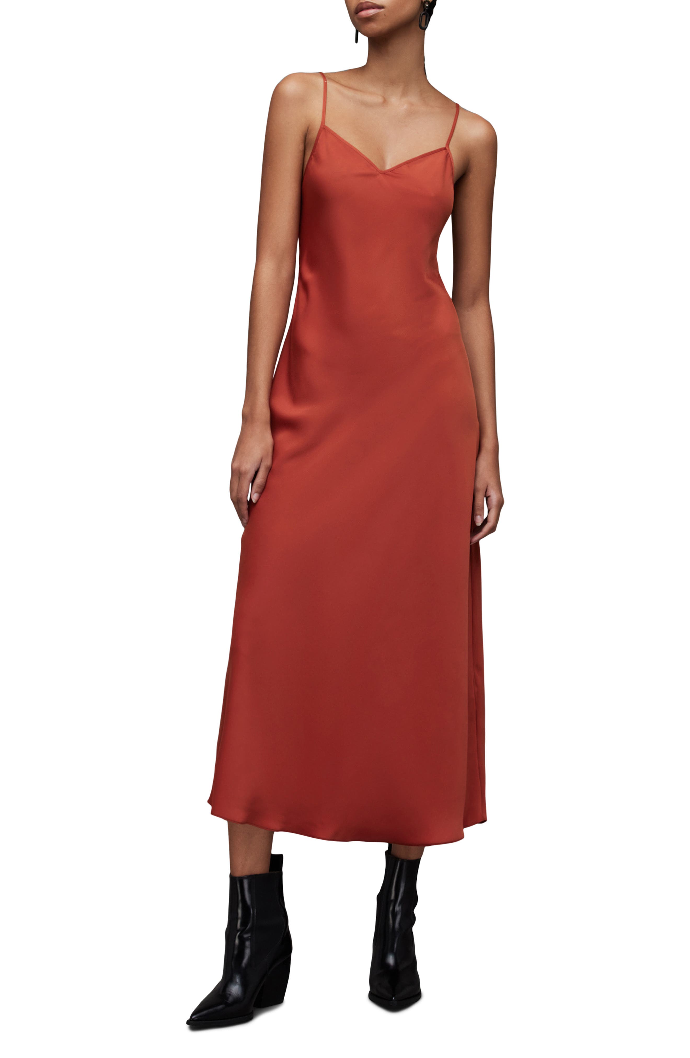AllSaints Bryony V-Neck Slipdress | Nordstromrack