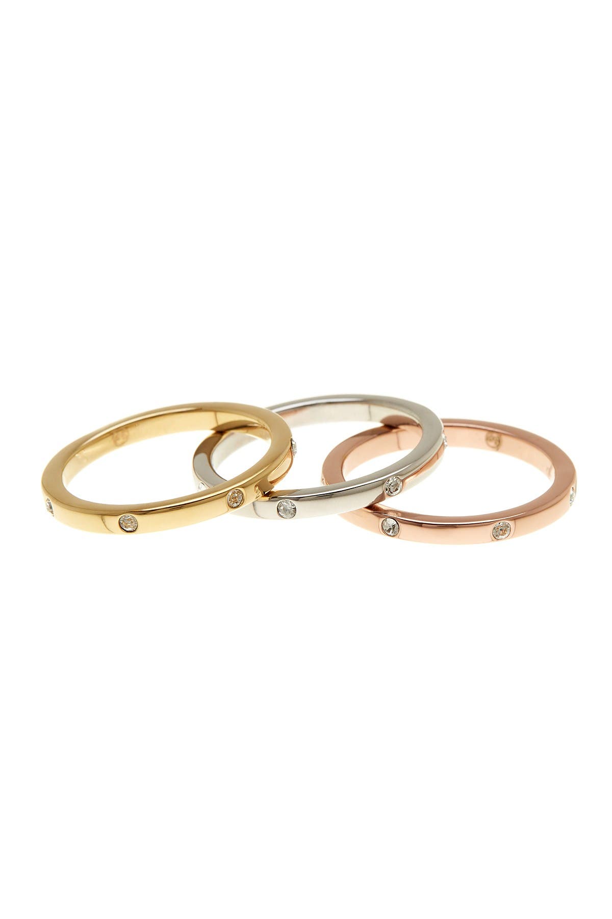 Adornia Water Resistant Swarovski Crystal Studded Band - Set of 3 ...