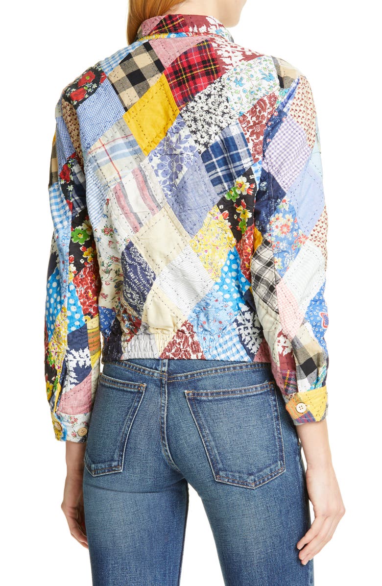 Polo Ralph Lauren Patchwork Cotton & Linen Jacket | Nordstrom