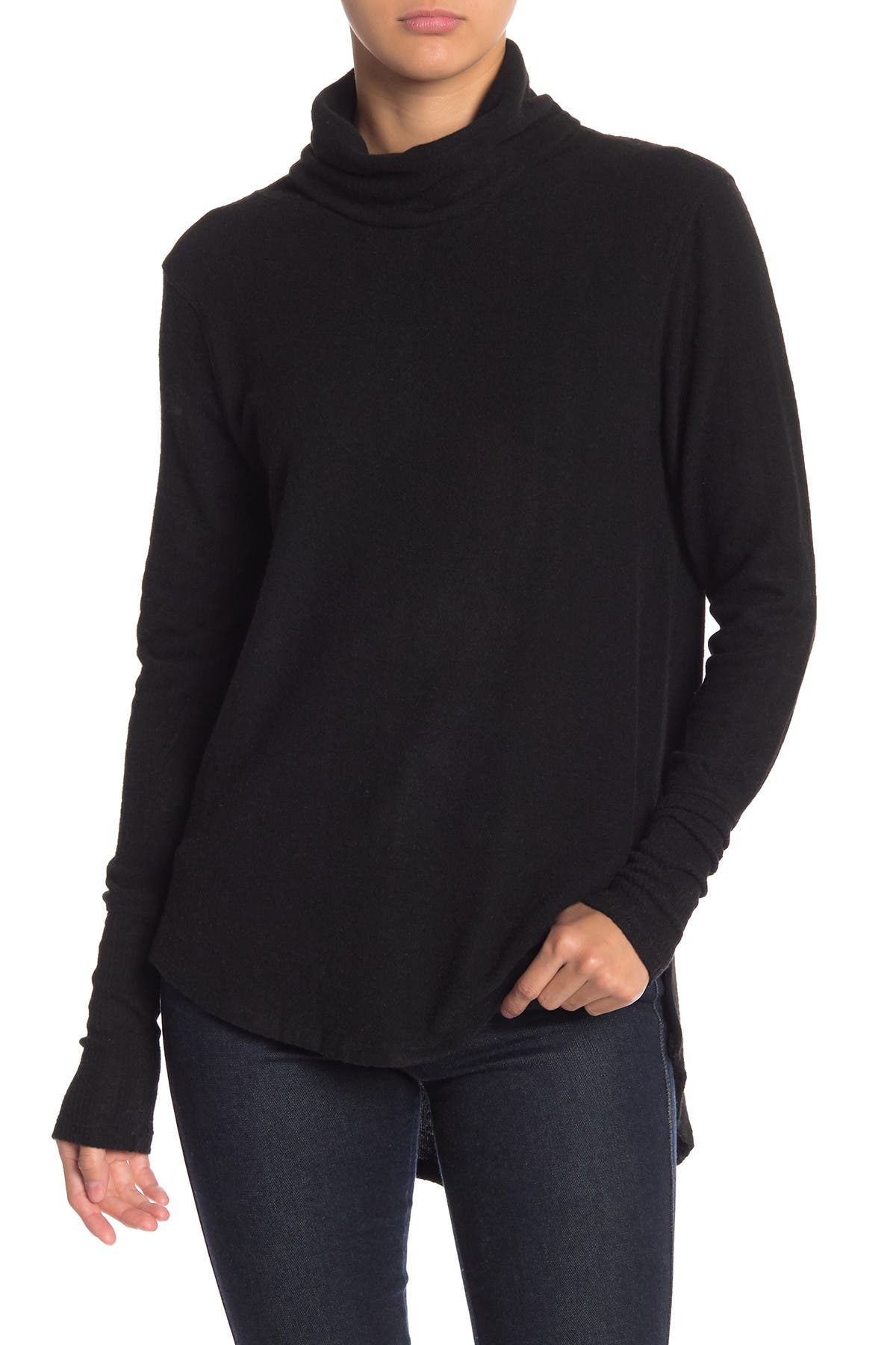 Sweet Romeo High/Low Hem Turtleneck Sweater | Nordstromrack