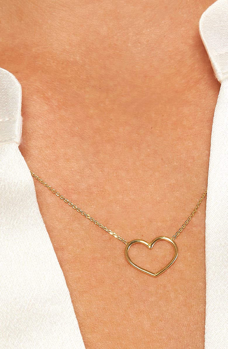 HAWLEY ST Open Heart Pendant Necklace | Nordstromrack