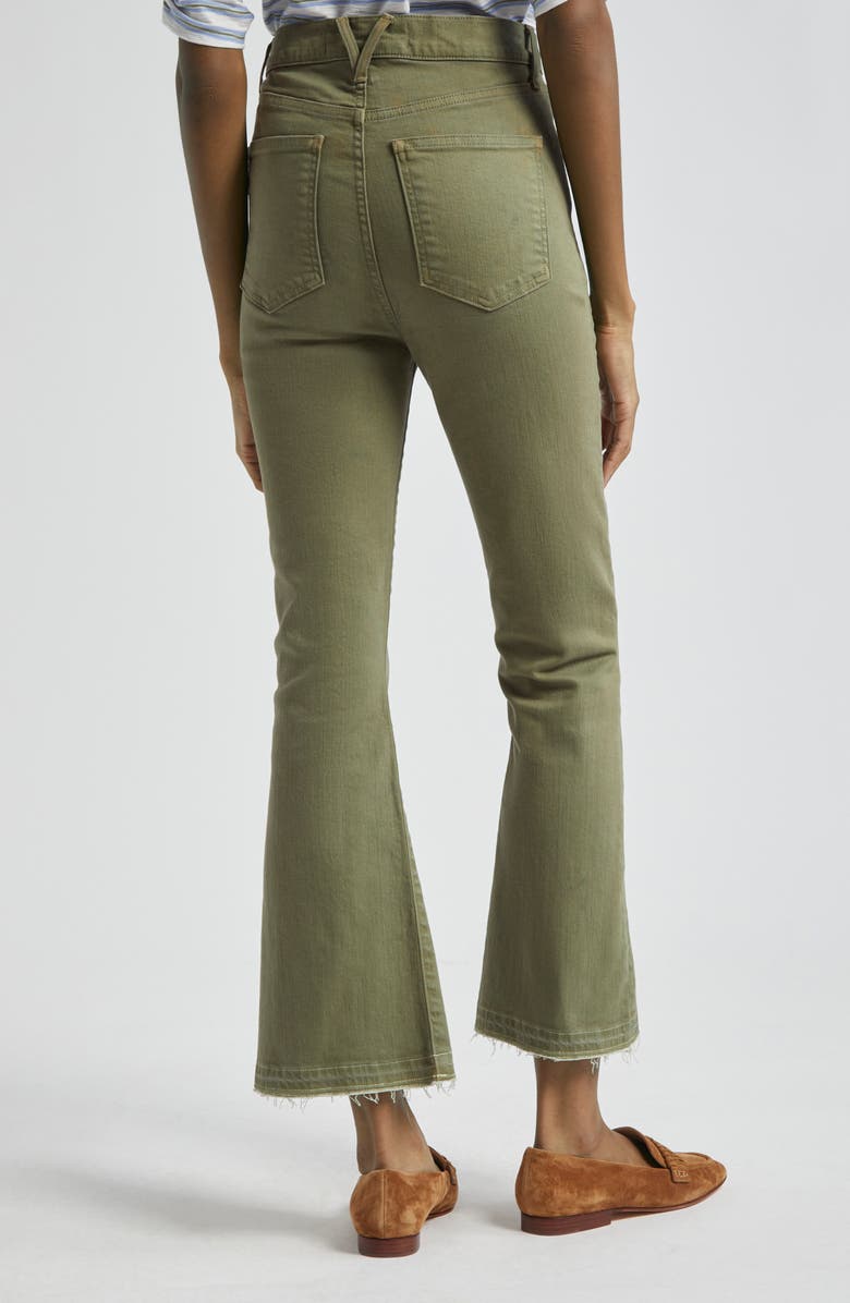 Veronica Beard Carson Release Hem High Waist Ankle Flare Jeans ...