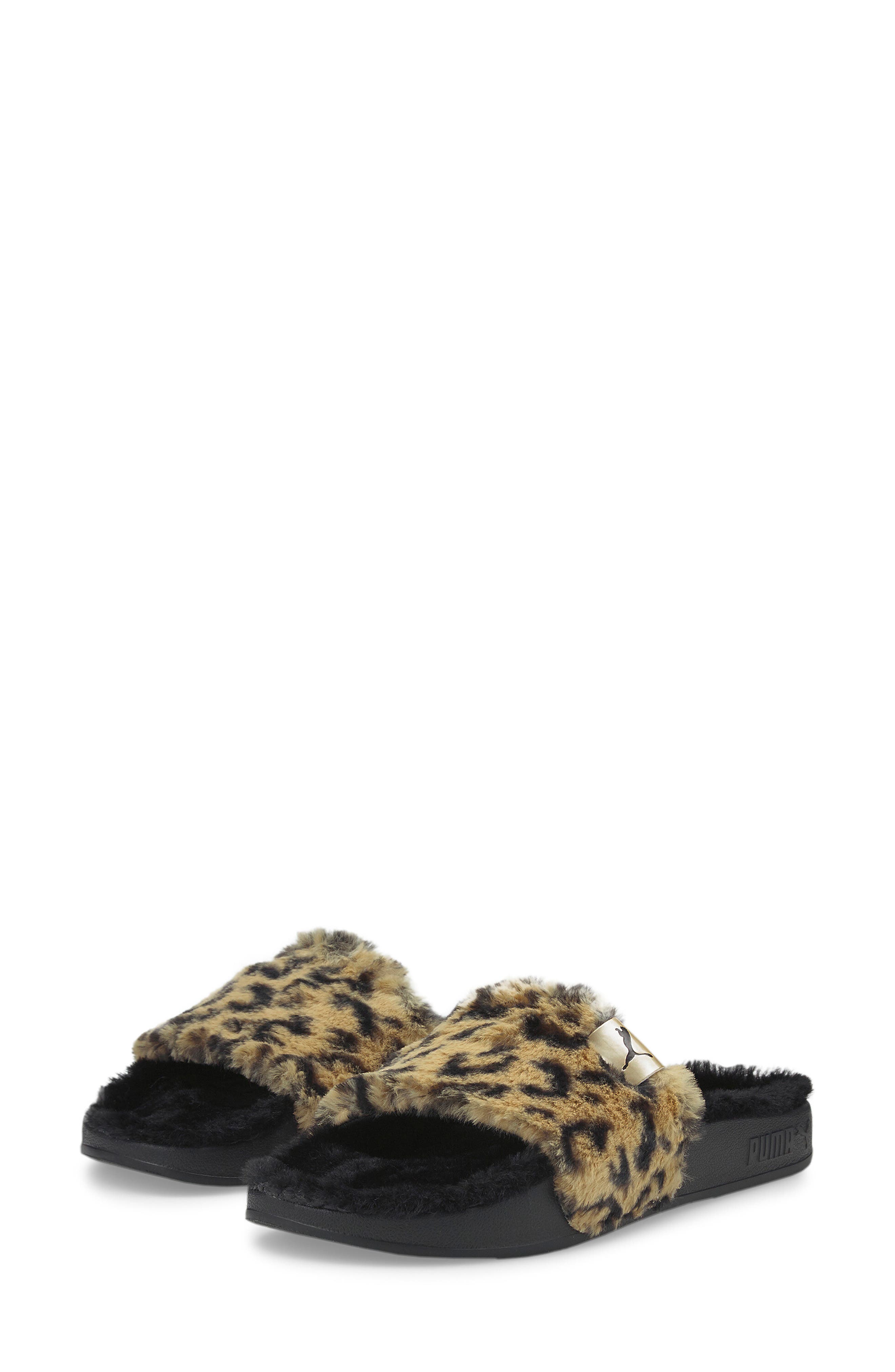 PUMA Leadcat 2.0 Faux Fur Slide Sandal (Women) | Nordstrom