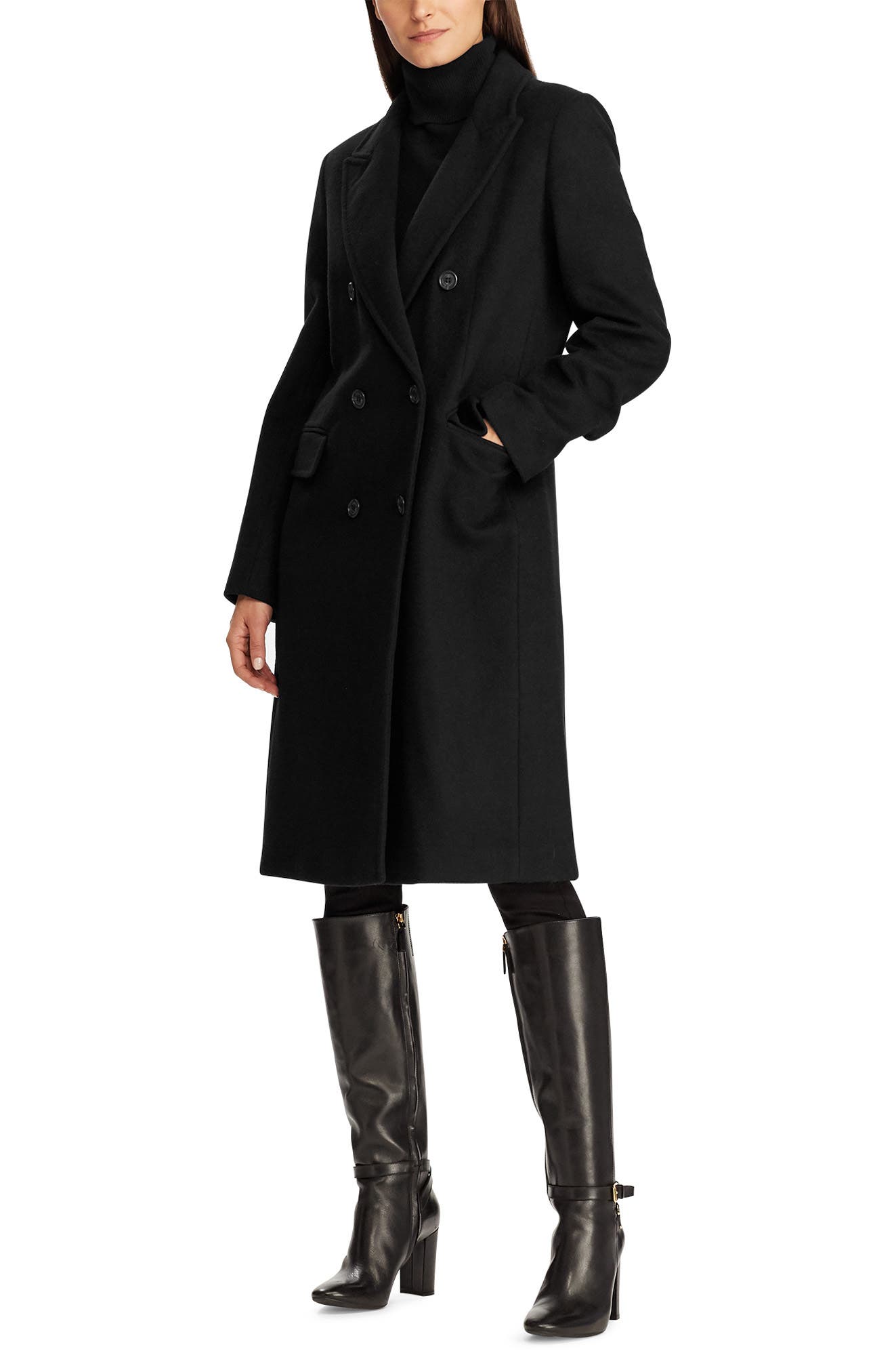 Lauren Ralph Lauren Double Breasted Reefer Coat | Nordstrom