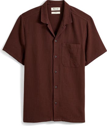 Madewell Woven Waffle Cotton Easy Shirt | Nordstromrack
