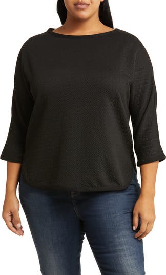 MAX STUDIO Waffle Knit Top | Nordstromrack