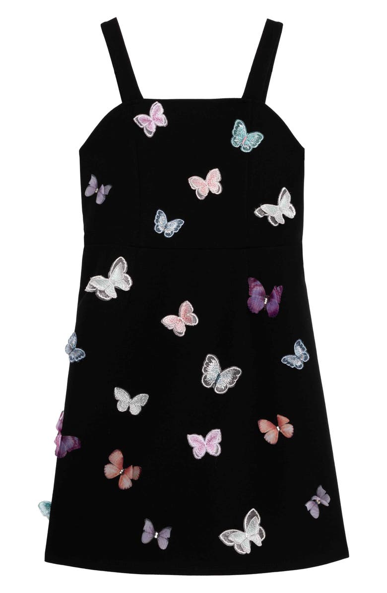 Speechless Kids' Butterfly Appliqué Scuba Dress | Nordstromrack