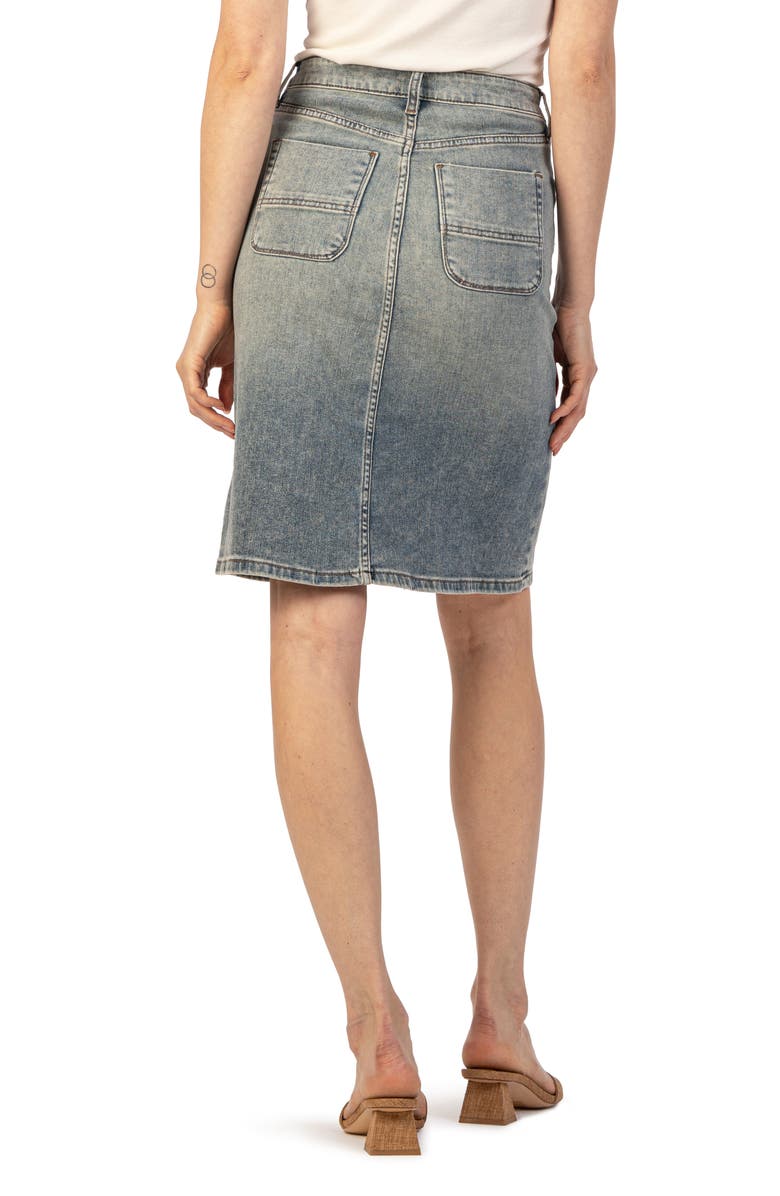 KUT from the Kloth Rose Button Front Denim Skirt | Nordstromrack