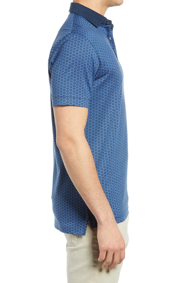 Mizzen+Main Wilson Stretch Print Polo Shirt | Nordstromrack