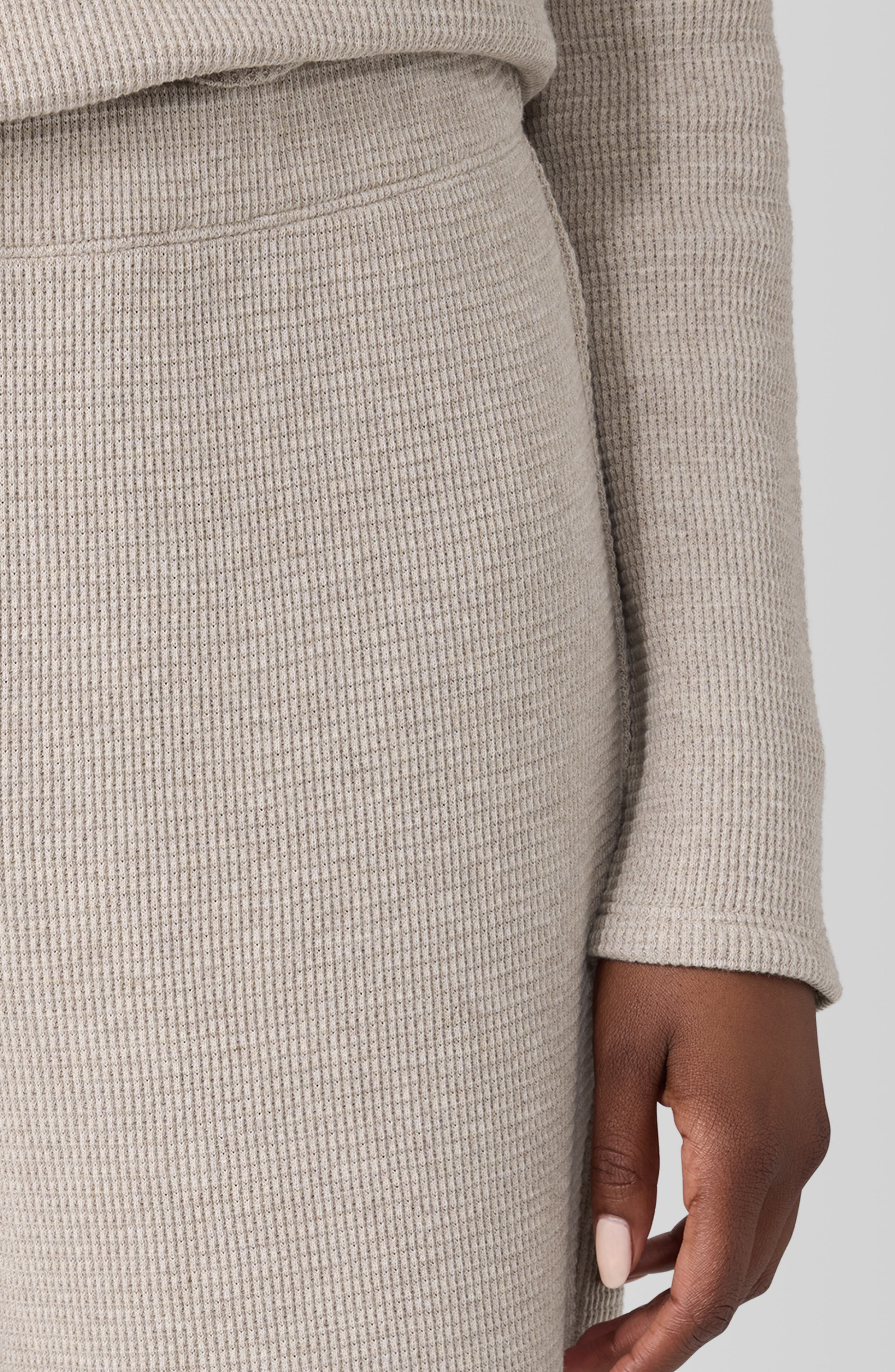 EILEEN FISHER SLEEP Organic Cotton Waffle Knit Straight Ankle Pants ...