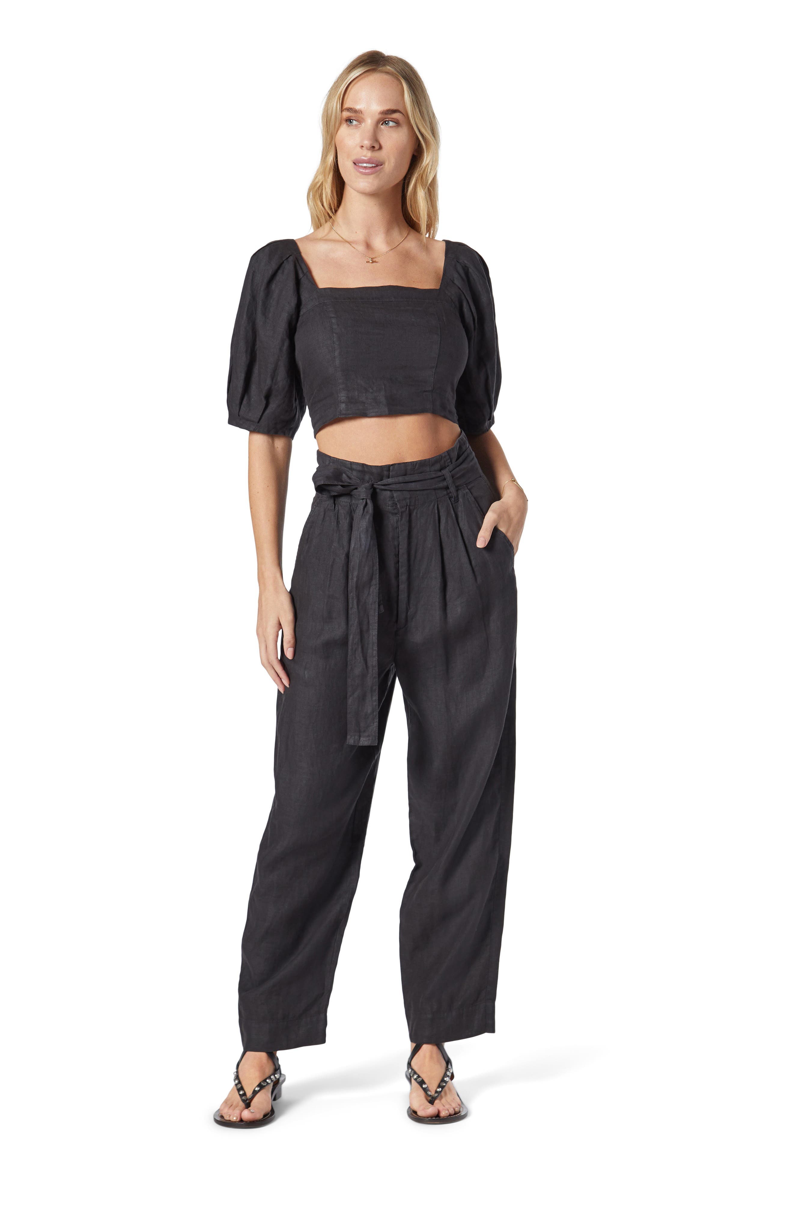 Joie Montgomery Belted Linen Pants | Nordstrom