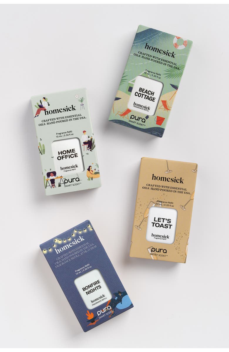 PURA x Homesick 4-Pack Fragrance Refill & Diffuser Kit | Nordstromrack