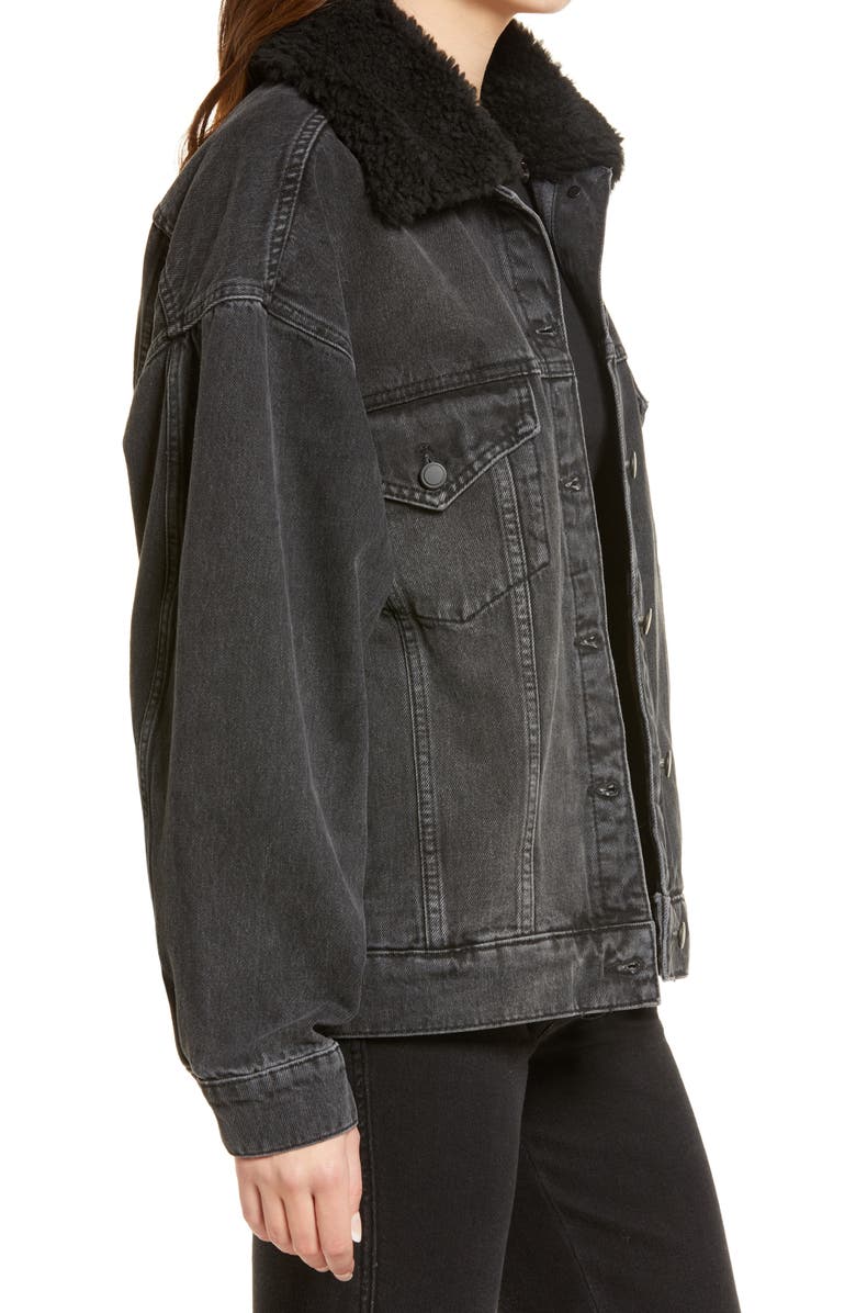 Good American Oversize Denim Trucker Jacket | Nordstromrack