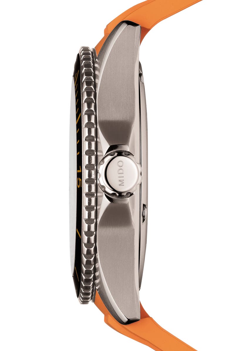 MIDO Ocean Star Automatic Rubber Strap Watch, 42mm | Nordstrom