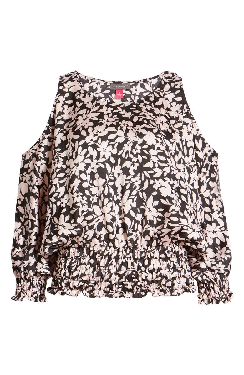 Vince Camuto Cold Shoulder Satin Blouse | Nordstromrack