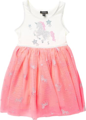 Zunie Unicorn Stud Tulle Skirt Dress | Nordstromrack