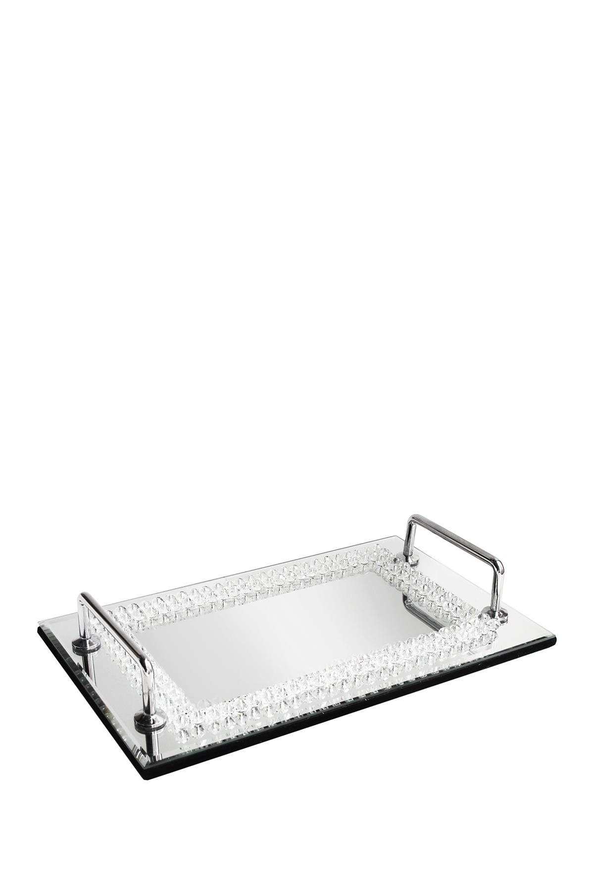 JAY IMPORTS Beaded Trim Handled Mirror Tray | Nordstromrack