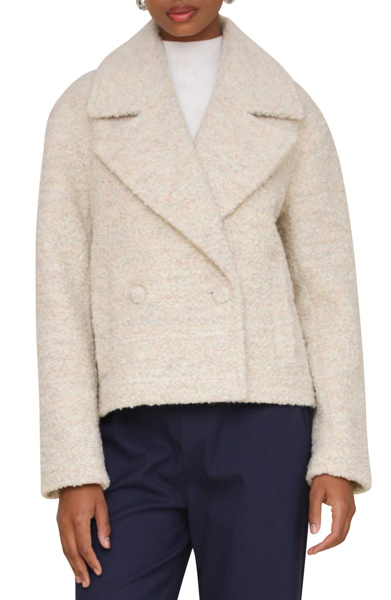 Avec Les Filles Cocoon Wool Blend Peacoat | Nordstromrack