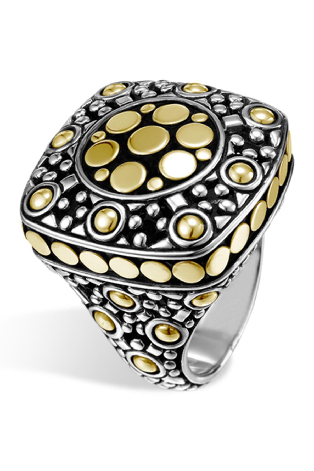 Sterling Silver & 18K Gold Dot Square Ring - Size 7 (Women) | Nordstromrack