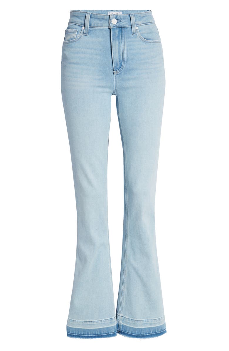 PAIGE Laurel Canyon Release Hem High Waist Bootcut Jeans | Nordstromrack