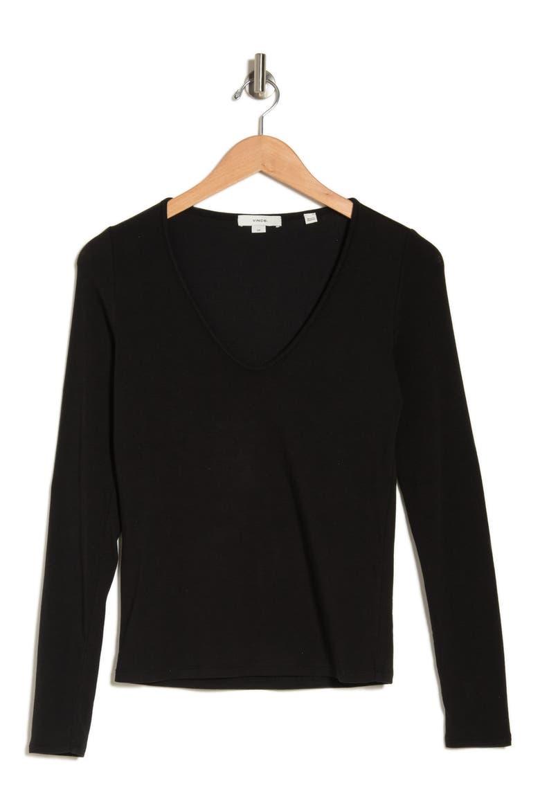 Deep V-Neck Long Sleeve Top (Women) | Nordstromrack