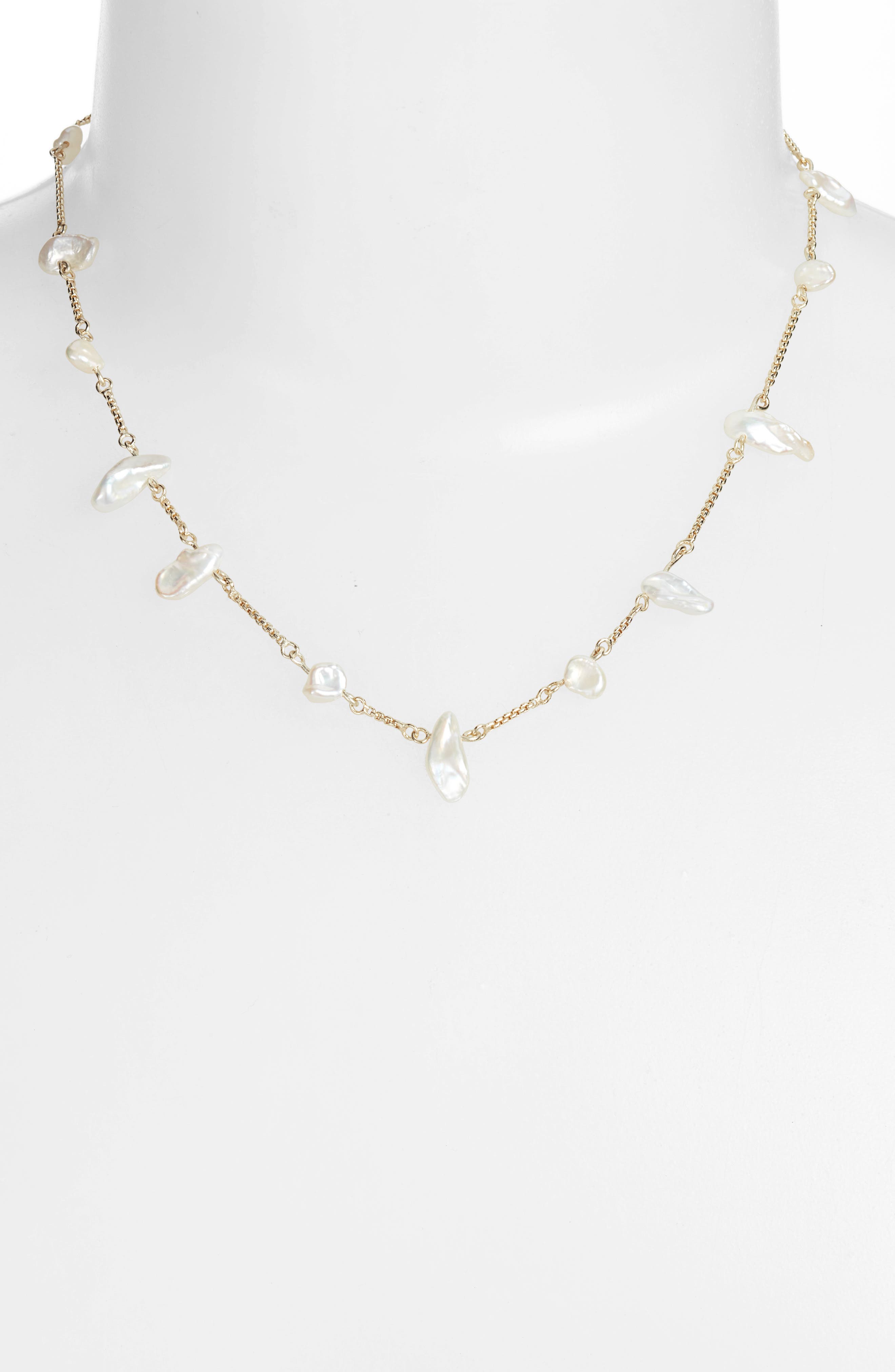 Kendra Scott Krissa Natural Pearl Necklace | Nordstrom