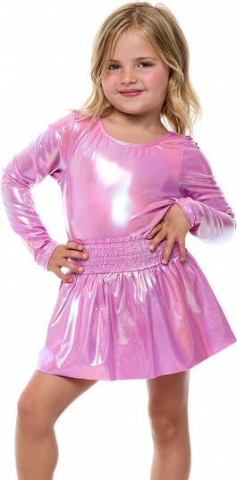 Beach Lingo Kids' Metallic Cover-Up Skort | Nordstrom