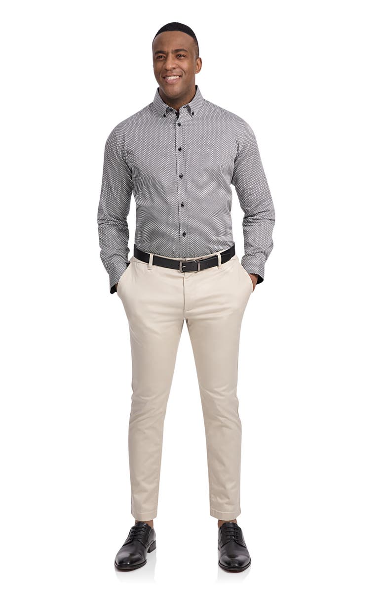 Johnny Bigg Theo Regular Fit Geo Print Cotton Button-Down Shirt ...