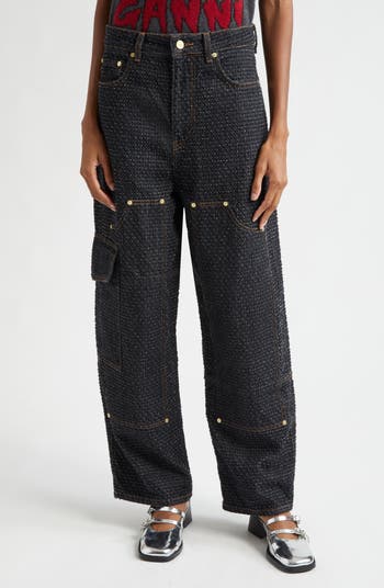 Ganni Fluffy Carpenter Jeans | Nordstrom Ganni Fluffy Carpenter Jeans | Nordstrom