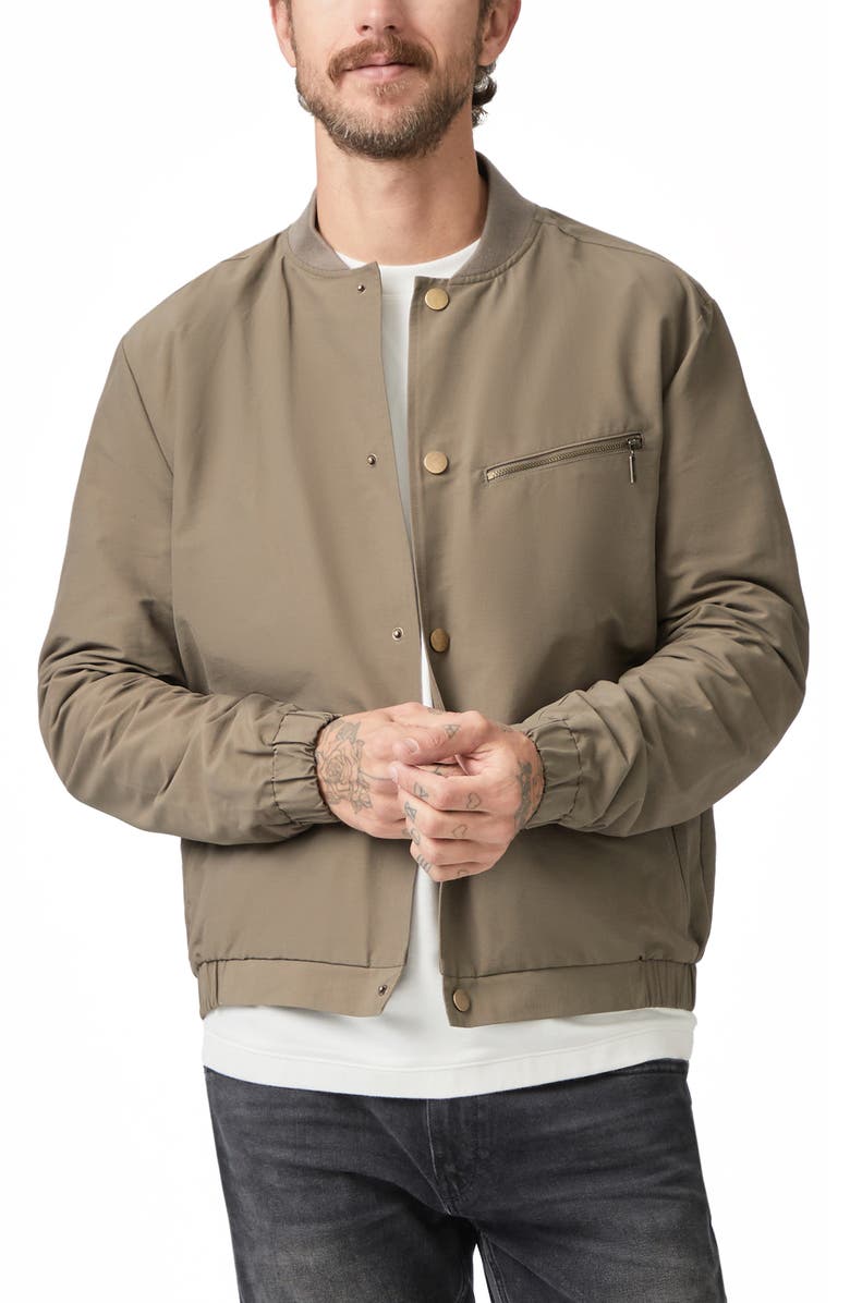 PAIGE Nial Cotton & Nylon Blend Bomber Jacket | Nordstromrack