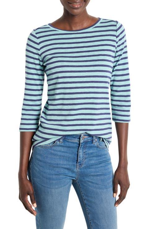 Women's Blue Striped Tops | Nordstrom