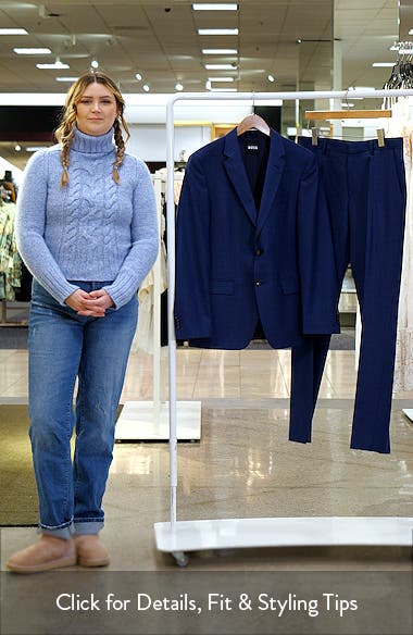 BOSS Huge/Genius Slim Fit Virgin Wool Two-Piece Suit | Nordstromrack