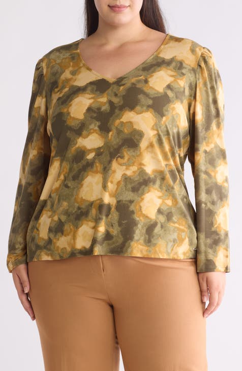 Calvin klein plus size blouses store