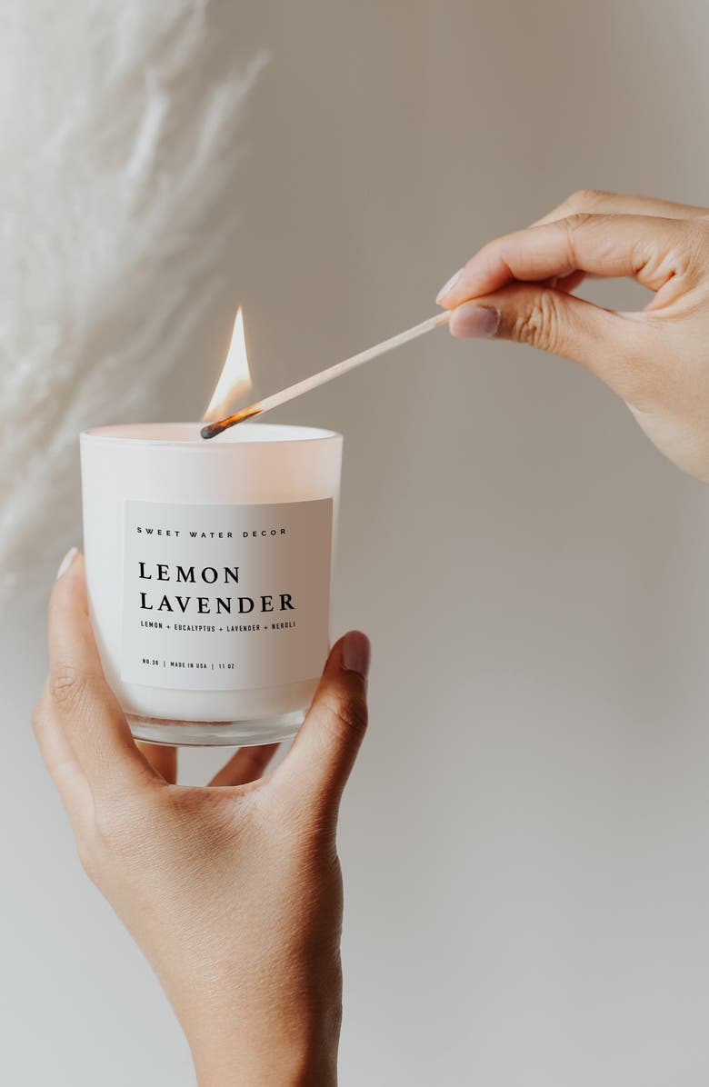 SWEET WATER DECOR Lemon & Lavender 11 oz. Candle - Set of 2 | Nordstromrack