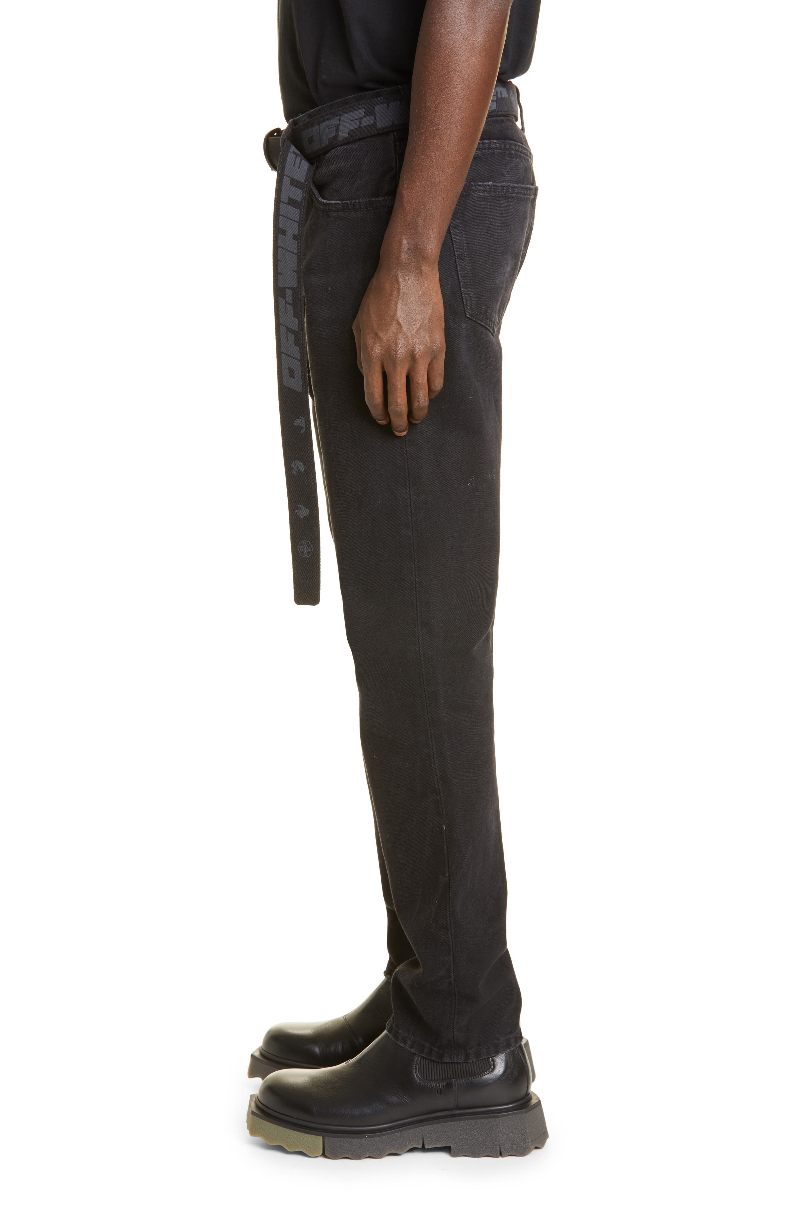 Off-White Belted Skinny Jeans | Nordstromrack