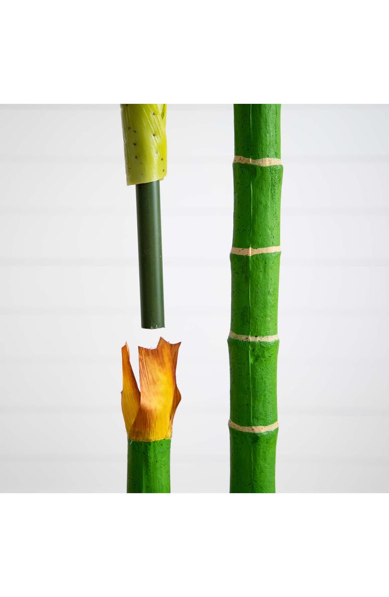 NEARLY NATURAL 9-Feet Artificial Double Golden Cane Palm Tree ...